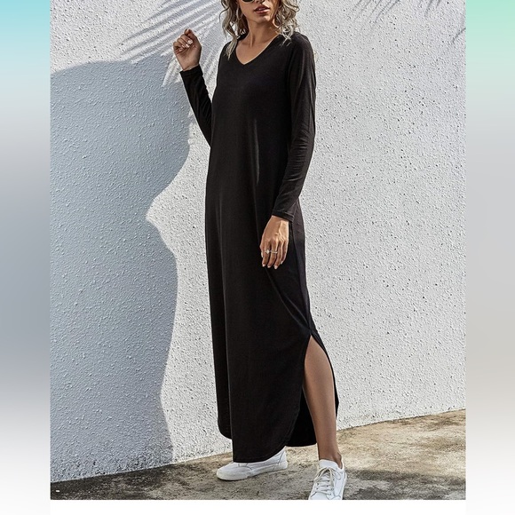 ShopEvelynne | Dresses | 7 Boho Black Maxi Dress | Poshmark